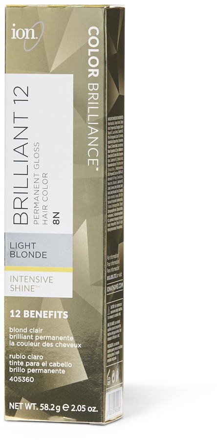 Ion Color Brilliance 8N Light Blonde Permanent Gloss Hair Color - ShopStyle
