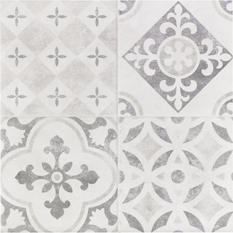 Atlas Patchwork Glazed Ceramic Wall & Floor Tile - 331 x 331mm ...