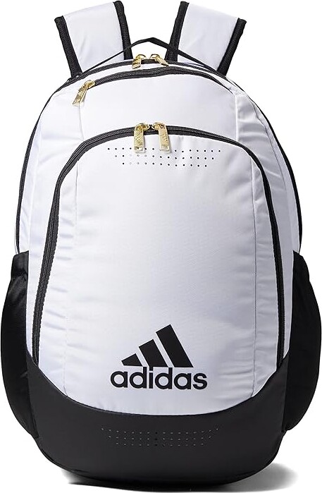 adidas Defender Backpack (White/Black/Gold Metallic) Backpack Bags ...