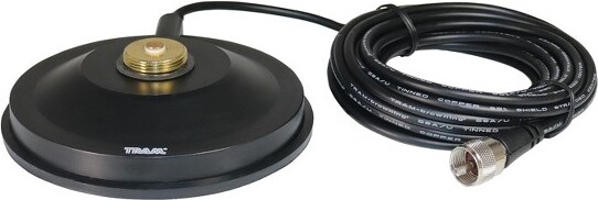 Tram® 5-1/2-Inch Black ABS NMO Magnet Mount with RG58 Coaxial Cable and ...