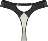 RAVEN+ROSE - West Light Half Moon Cut-Out Mesh G-String - ShopStyle Thongs