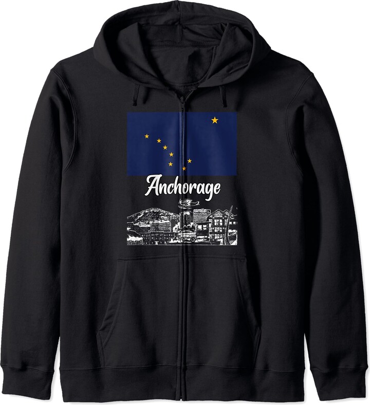 Anchorage Alaska AL Souvenir Co Anchorage Alaska AL Souvenir Skyline ...
