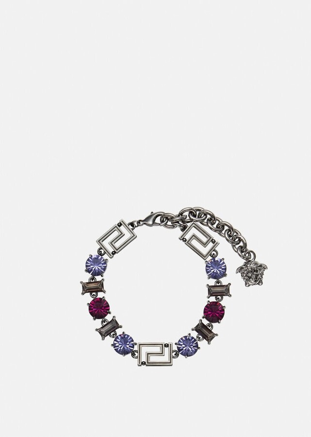 Versace Crystal Greca Bracelet - ShopStyle