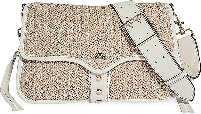 Aimee Kestenberg Women's Great Escape Raffia Crossbody Bag - Beige ...