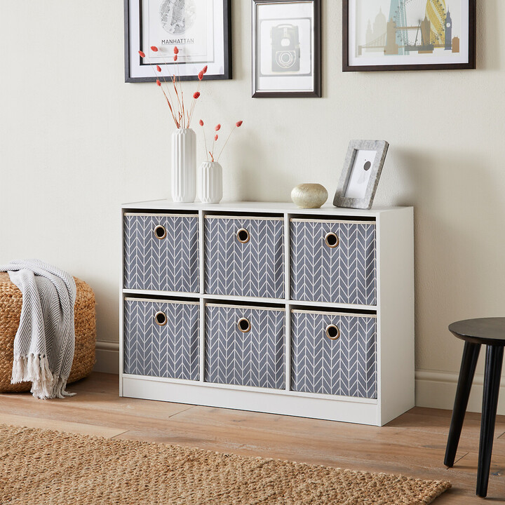 So'home Chevron 6 Cube Storage Shelf Unit With Drawers - ShopStyle ...