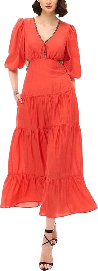 BGL Silk-Blend Midi Dress - ShopStyle