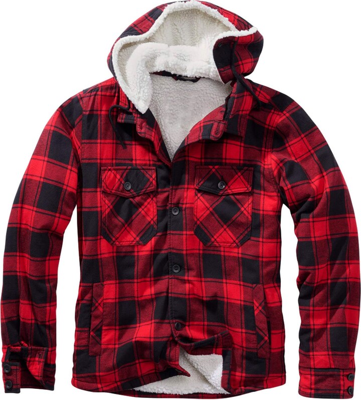 Generic Lined Warm Winter Heavyweight Jacket Coats Lined Flannel Shirt ...