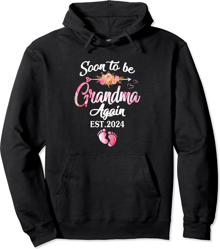 Promoted To Family 2024 Floral Tees Soon To Be Grandma Again 2024 ...