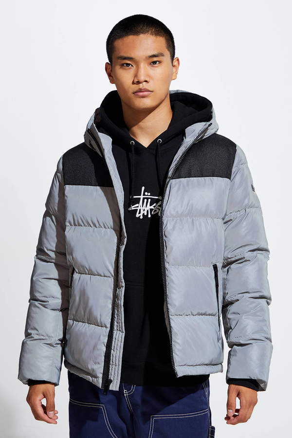 DKNY Reflective Hooded Puffer Jacket - ShopStyle Outerwear