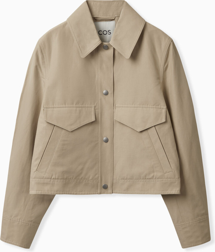 COS Boxy-Fit Cropped Jacket - ShopStyle