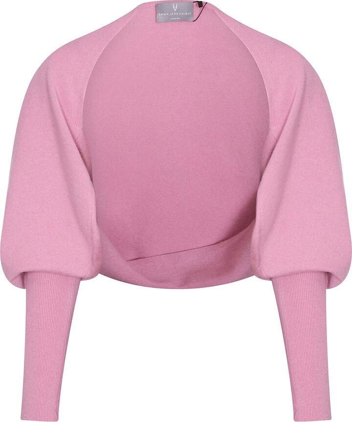 Emma Jane Knight Women's Pink / Purple Bolero Cashmere Cardigan - ShopStyle