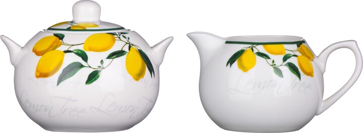 Interiors by Premier Orchard Fruits Lemon Tree Sugar And Cream Set ...