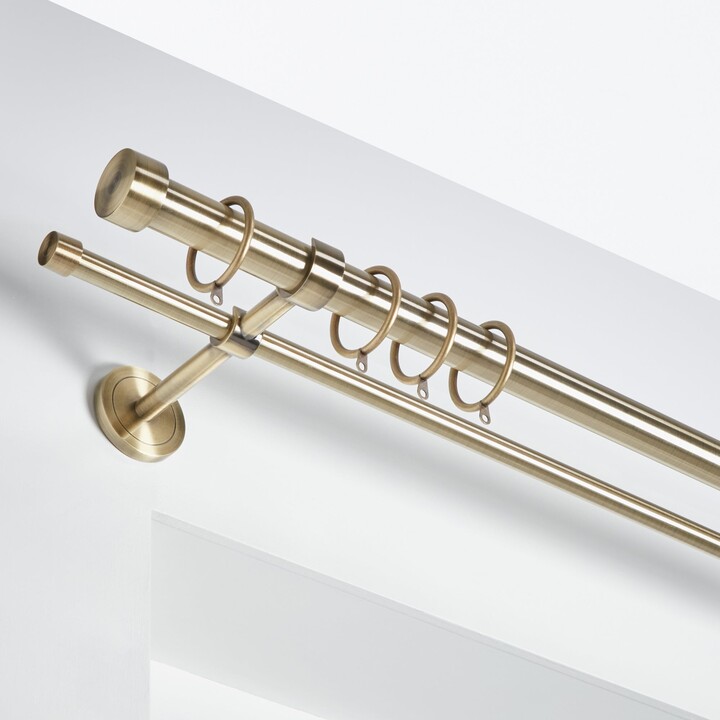 Dunelm Trinity Metal Double Extendable Curtain Pole brown - ShopStyle ...