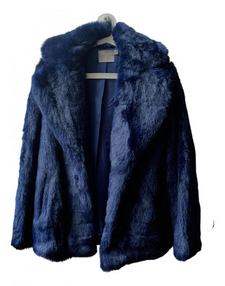 Navy Faux Fur Coat | Shop the world’s largest collection of fashion ...