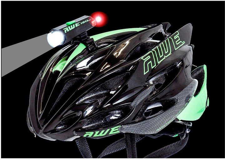 Awe Rechargeable 150 Lumens TWIN LED Helmet Light - ShopStyle