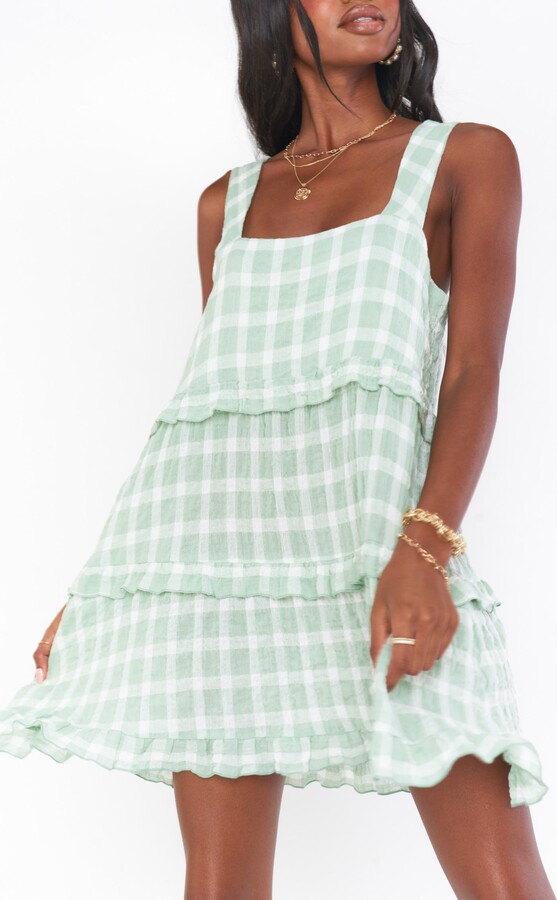 Show Me Your Mumu Napa Mini Dress ~ Green Plaid - ShopStyle
