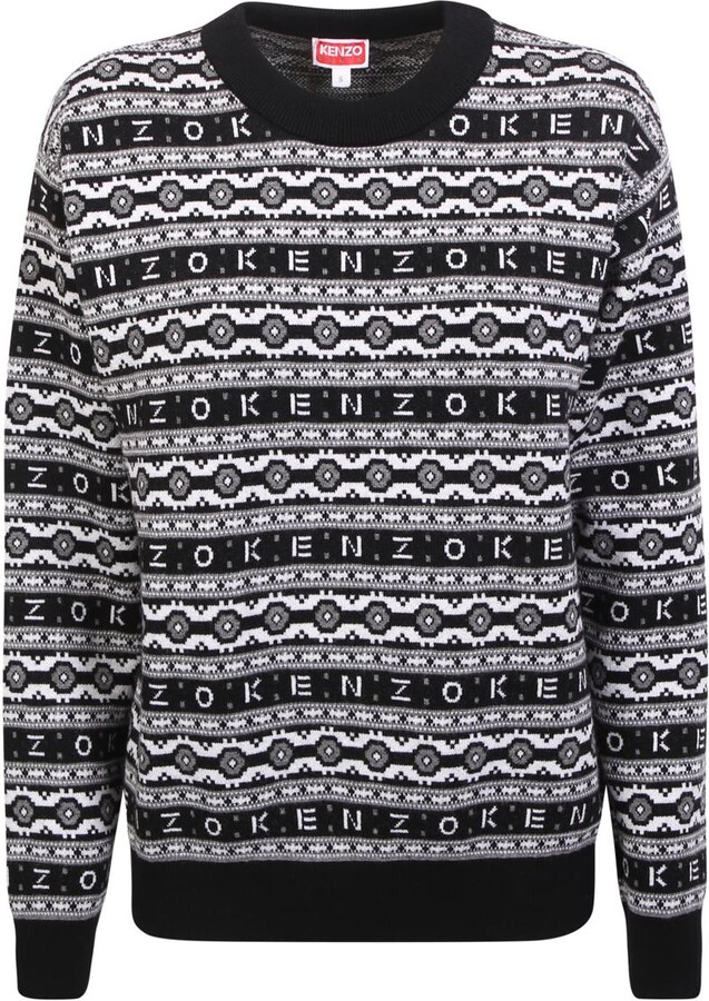 Kenzo Pullover With Jacquard Logo By Perfect Combination Of ...
