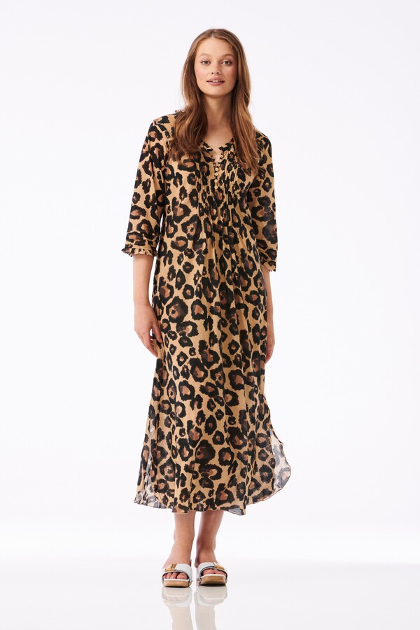 One Season Oneseason LONG POPPY Dress Sahara Camel - ShopStyle