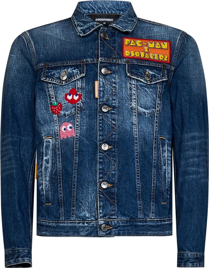DSQUARED2 Pac-man Medium Wash Dan Jean Jacket - ShopStyle Outerwear