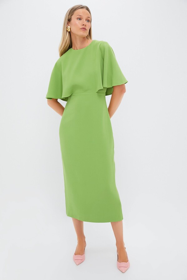 Pomander Place Pistachio Green Cape Leah Dress - ShopStyle