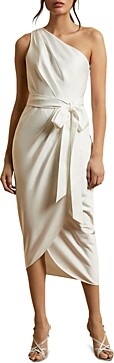 Ted Baker Gabie One-Shoulder Draped Midi Dress - ShopStyle