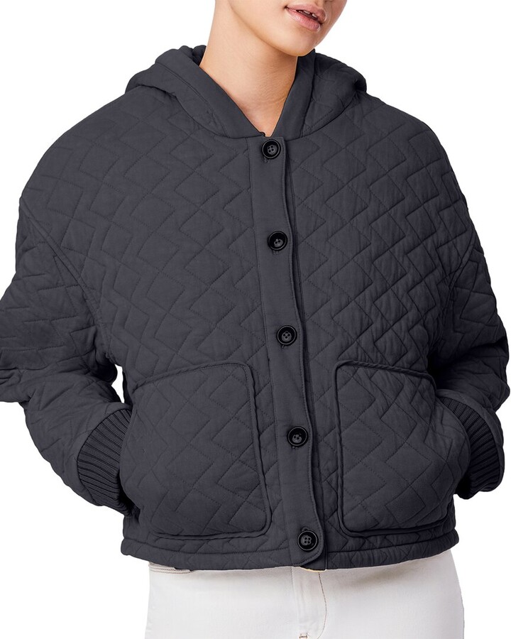 Bernie Short Diamond Quilted French Terry Jacket - ShopStyle Down ...