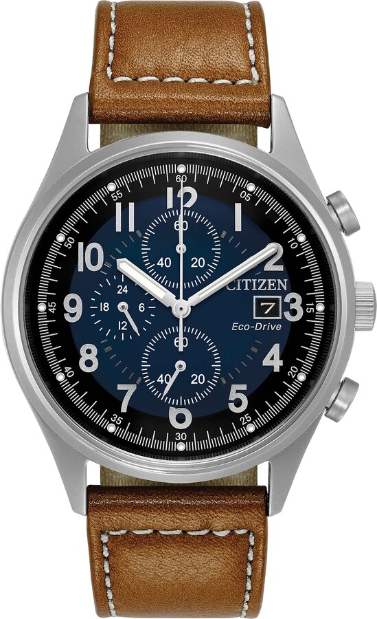 Citizen Men's Eco-Drive Weekender Garrison Chronograph Field Watch in ...