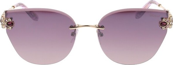 Chopard Eyewear Cat-Eye Frame Sunglasses - ShopStyle