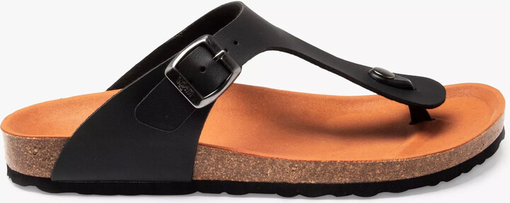 V.GAN Vegan Pea Toe Post Footbed Sandals - ShopStyle