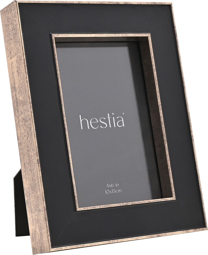 Hestia Black Box Frame With Gold Edge - 4" x 6" - ShopStyle