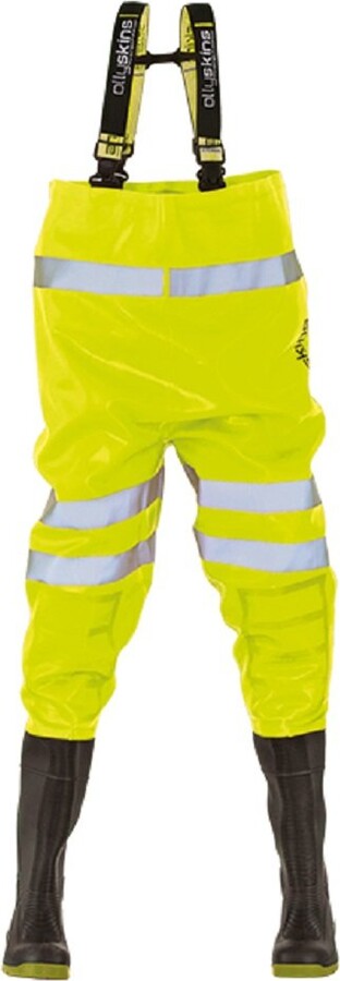 Ollyskins 2668 Hi-Viz Safety PVC Chest Waders - ShopStyle Boots