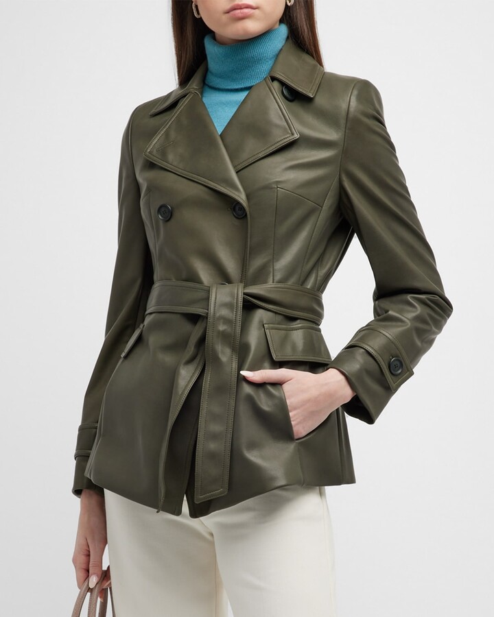 Akris Larissa Nappa Leather Jacket - ShopStyle