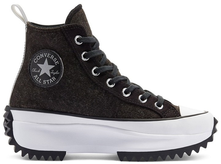 Converse Run Star Hike Hi Black Ice sneakers in black - ShopStyle
