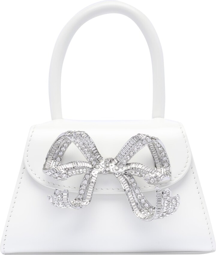 Self-Portrait The Bow Micro With Diamante' - ShopStyle Shoulder Bags