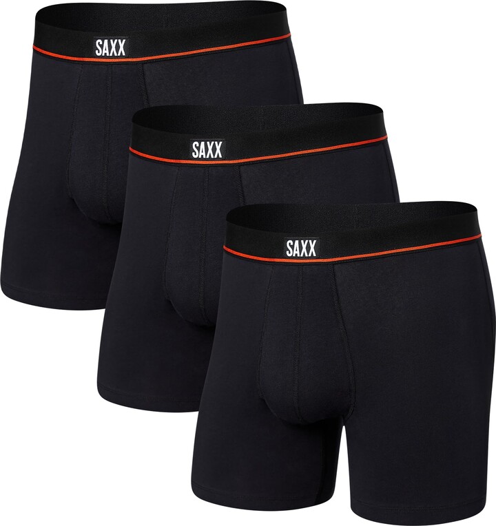 SAXX Underwear Co. Saxx Mens Non-Stop Stretch Cotton Boxer Brief Fly 3 ...