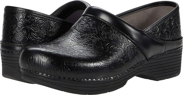 Dansko LT Pro (Black Floral Tooled) Women's Shoes - ShopStyle Mules & Clogs