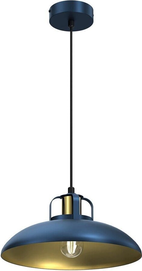 Milagro Felix Pendant Lamp Hand Made Blue And Gold - ShopStyle