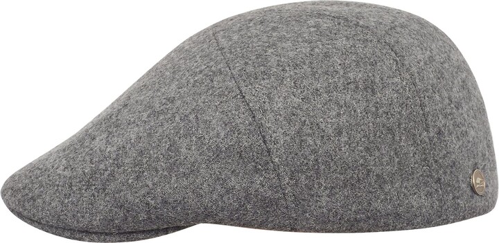 Sterkowski Warm Winter Wool 5 Panel Applejack Flat Cap 54 cm Gray ...