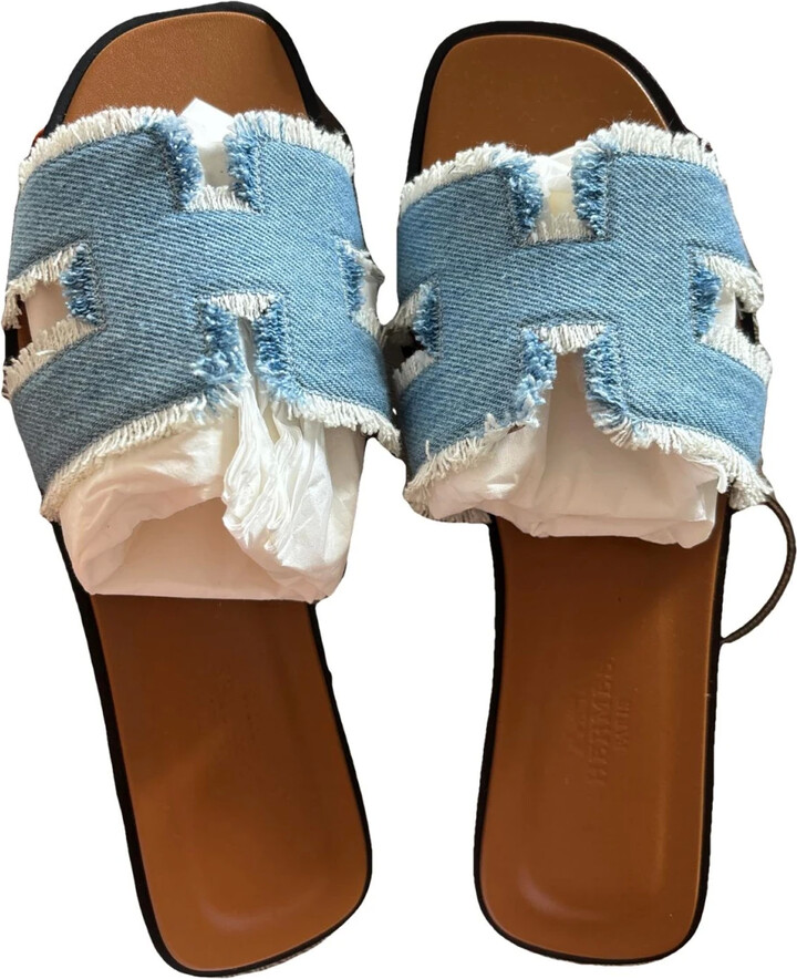 Hermes Oran cloth sandal - ShopStyle
