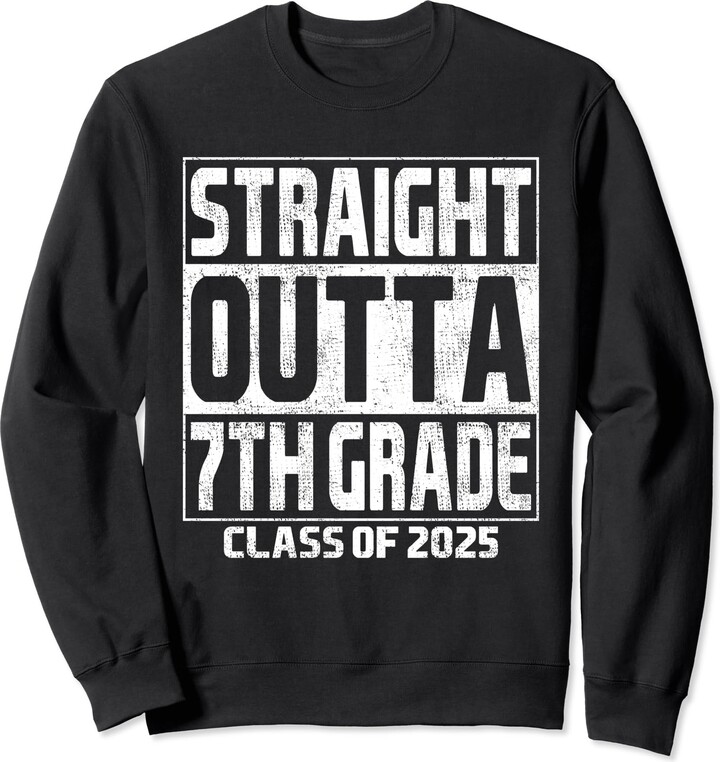 Straight Outta School Graduate Class 2025 Idea Tee Straight Outta 7th ...