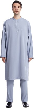 MODSGUE Abaya Men's Muslim Prayer Clothing Middle East Robes Ethnic ...