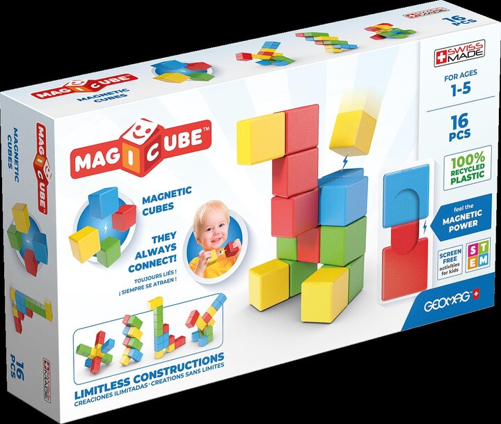 Geomag Magicube Full Colour Recycled - 16 Magnetic Shapes - ShopStyle ...