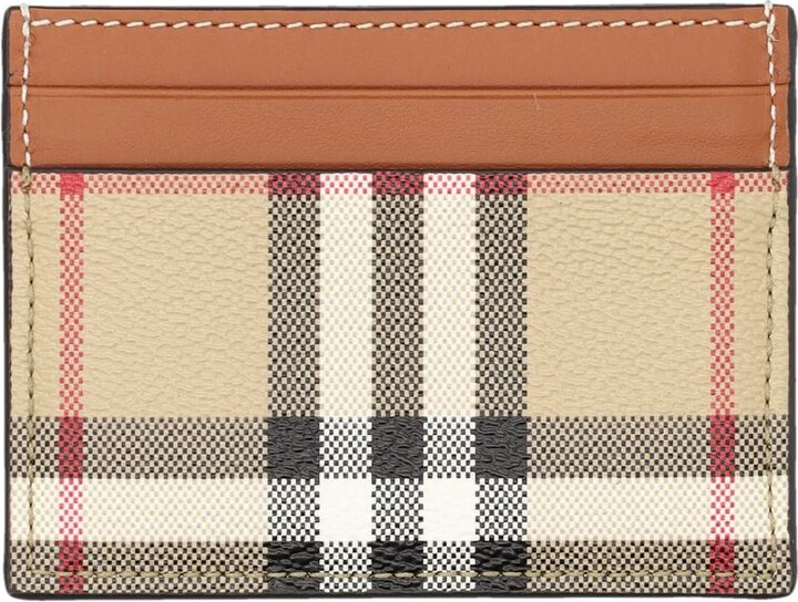 Burberry Check card case - ShopStyle