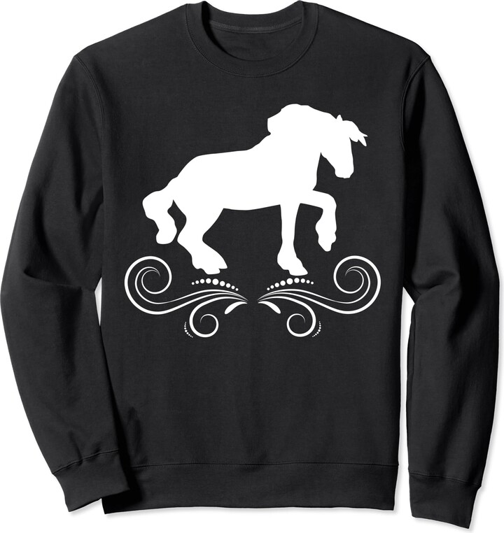 Vintage Clydesdale Cool Equestrian Clydesdale Bud Horse Love Sweatshirt ...