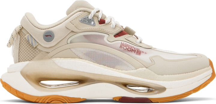 Li-Ning Beige Exceed Infinity Sneakers - ShopStyle