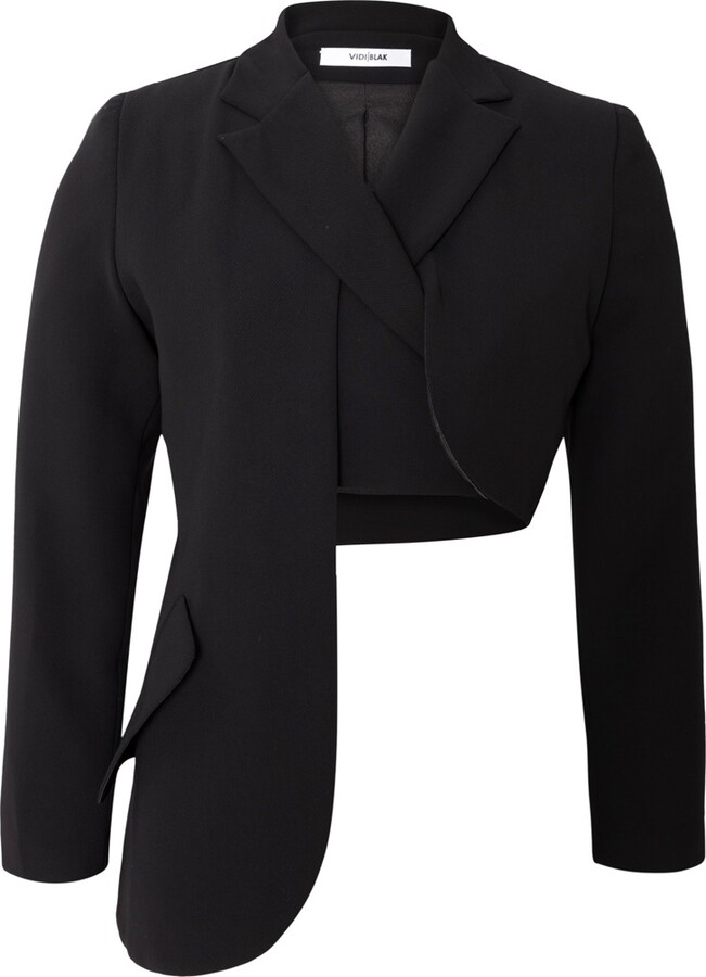 Vidi Blak - Asymmetric Jacket In Black - ShopStyle