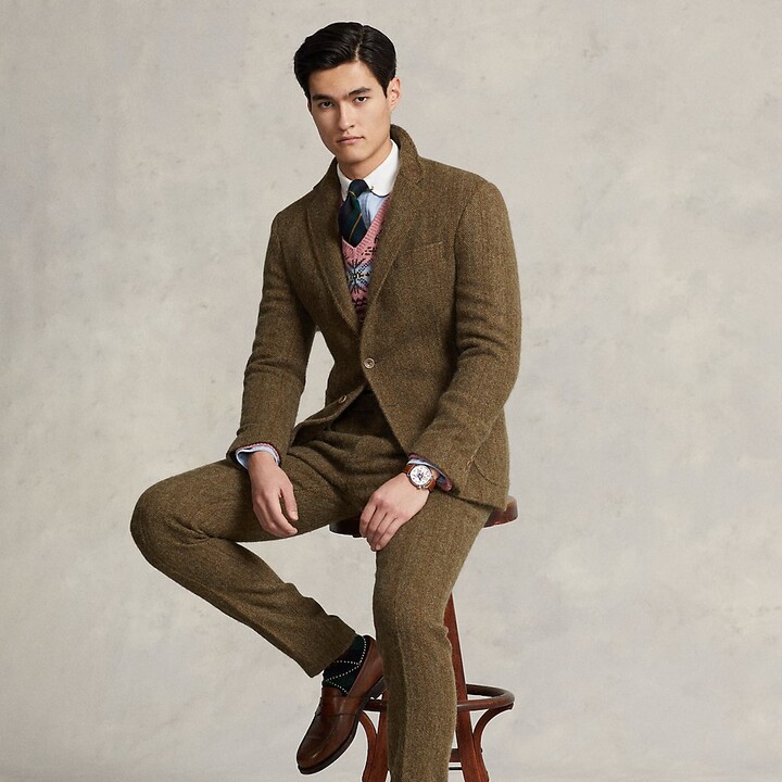 Ralph Lauren Polo Herringbone Tweed Suit Jacket - ShopStyle
