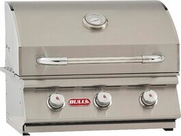 Bull Outdoor Products Bull Steer 3-Burner Built-In Convertible Gas ...