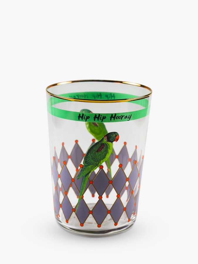 Yvonne Ellen Parrot Highball Glass, 550ml, Clear/Multi - ShopStyle ...