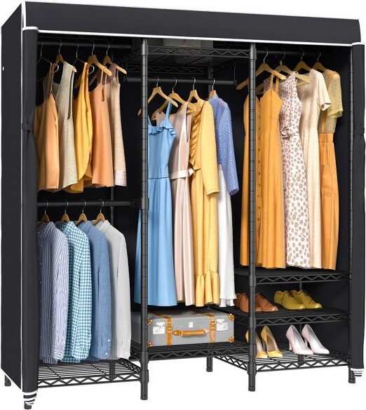 VIPEK V5C Medium Covered Clothes Rack Heavy Duty Portable Closet ...